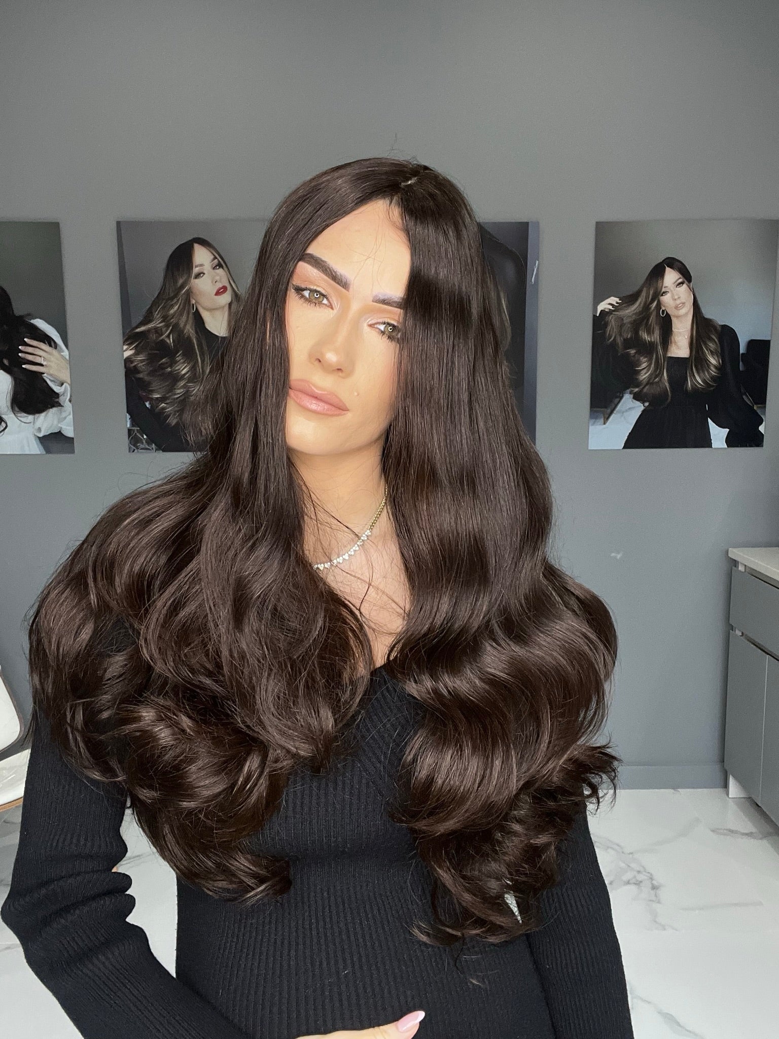 Beka Basic line 28" | Black brown Wig – Bekawigs